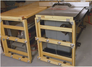 Roller Extension Table For Handling Sheet Goods | Woodcraft