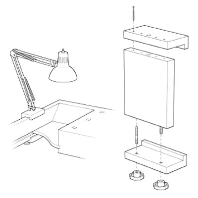 Adjustable Bench Light Bracket | Woodcraft