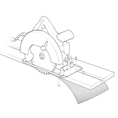Clamp-Free Portable Saw Guide | Woodcraft