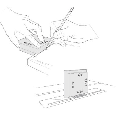 Offset And Depth Gauge Block | Woodcraft
