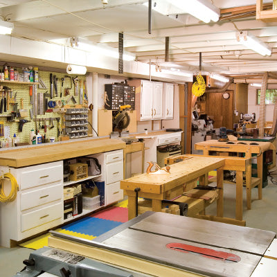 Top Shop: Bright Ideas in a Basement Shop | Woodcraft