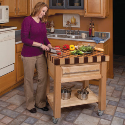 Butcher-Block Cart | Woodcraft