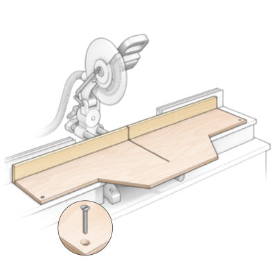 Tips & Tricks Issue 95: Zero-Clearance Chop Saw Overlay | Woodcraft