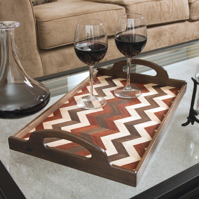 Fun-and-Fanciful Herringbone Serving Tray | Woodcraft