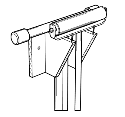 Roller Stand Wall Rack | Woodcraft