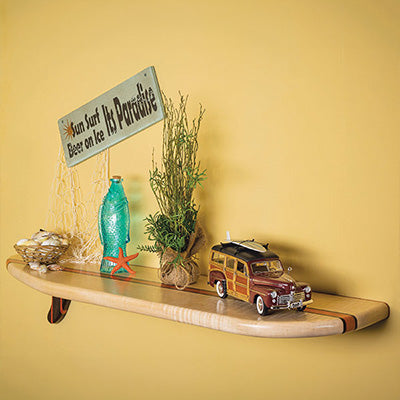 Surfboard Wall Shelf | Woodcraft