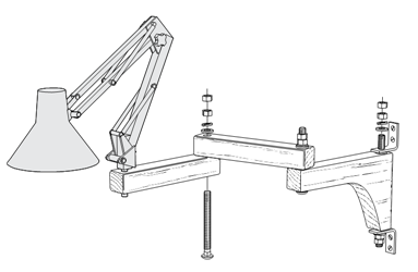 Wall-Mounted Lamp Arm | Woodcraft