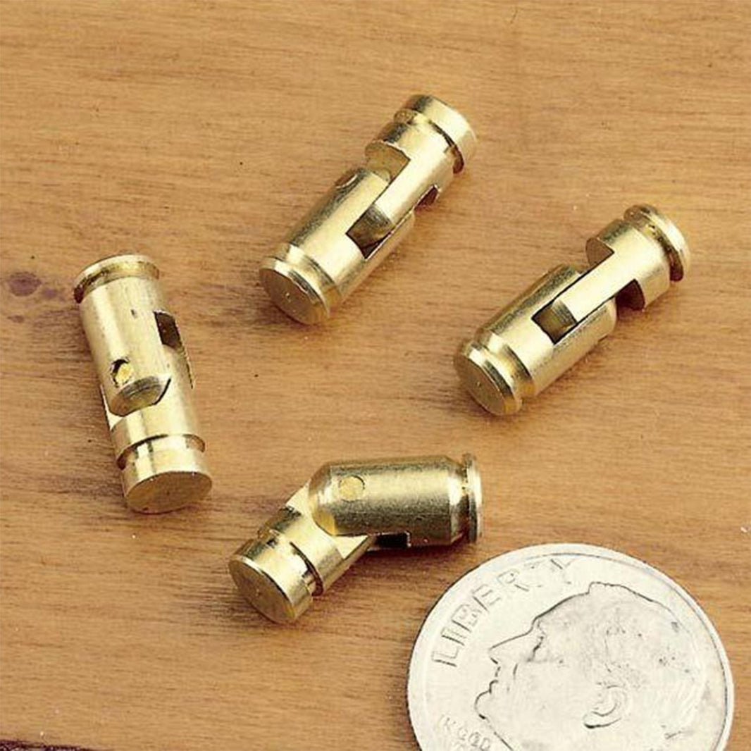 Barrel Hinge 1 Pair for 1 2 Inch Panels by HIGHPOINT Brass Hardware ...