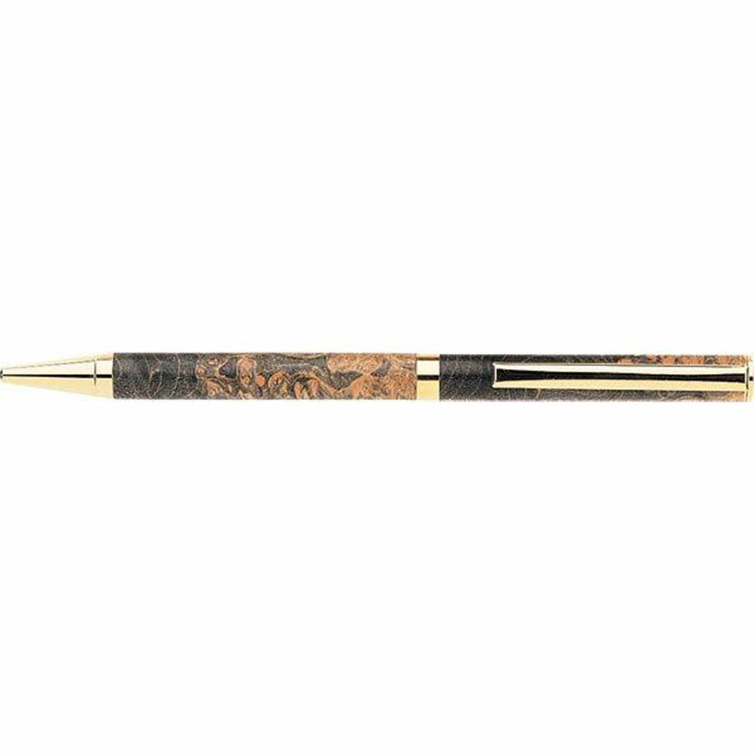 WoodRiver Slim Style Ballpoint Pen Kit - Black Titanium | Woodcraft