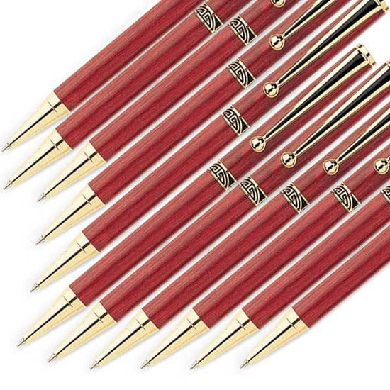 WoodRiver Slim Style Clip Ballpoint Pen Kit - Cobalt Gold , (BK-801/B ...