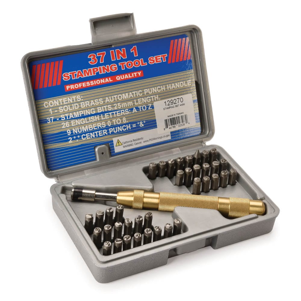 WoodRiver Spring Loaded Letter and Number Punch Set , (STAMPING SET ...