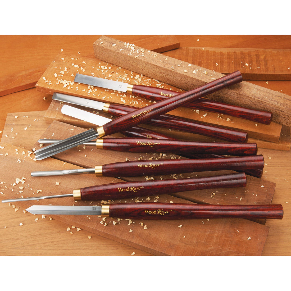 WoodRiver Turners Tool Set w/ 16" Handles – HSS – 8 Pc | Woodcraft