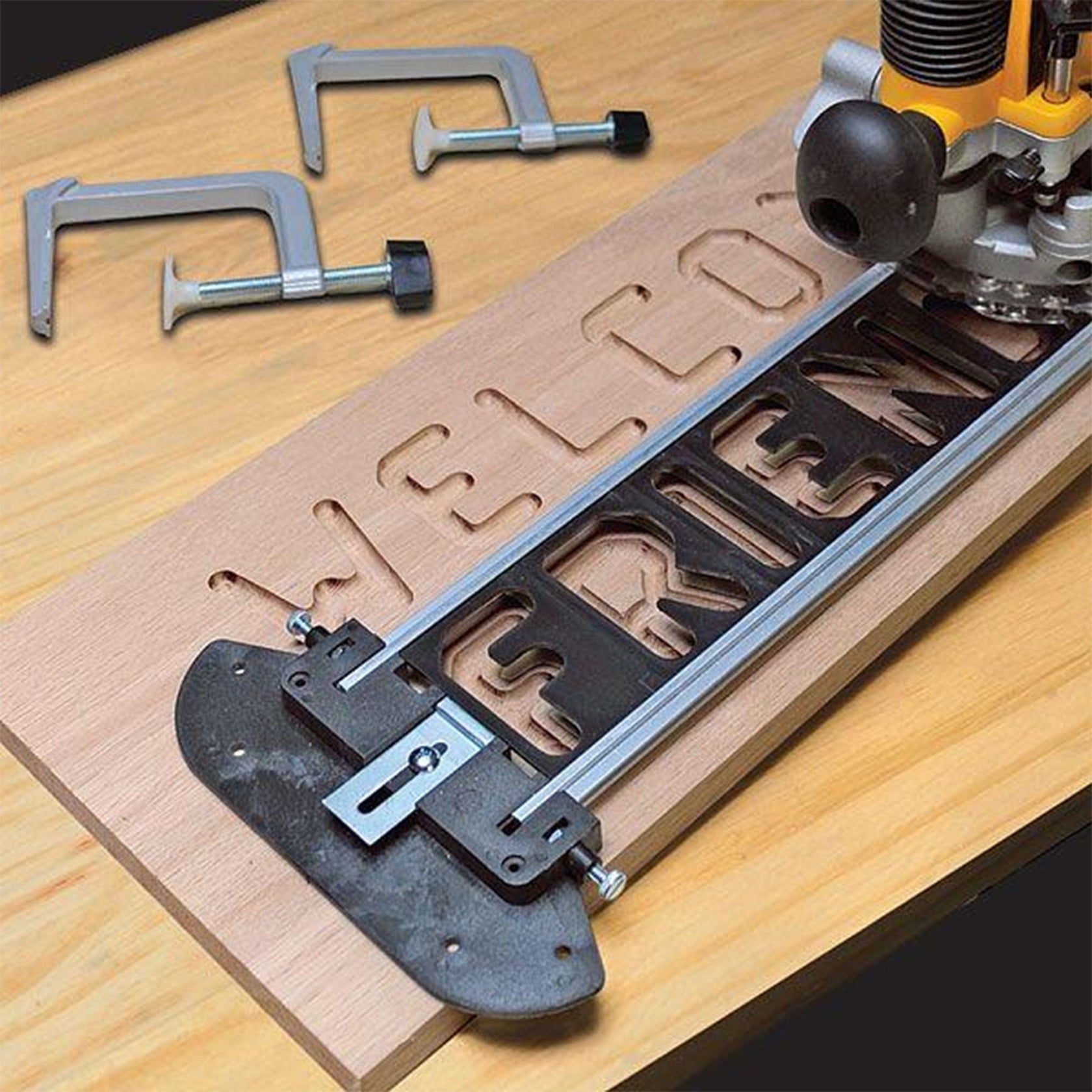 Milescraft TurnLock SignCrafter Jig - Router Table Jigs | Woodcraft