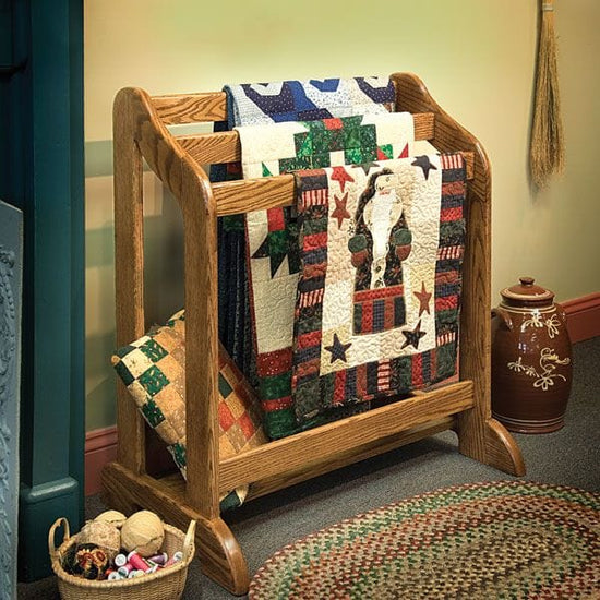 Woodcraft Magazine Heirloom Quilt Stand - Downloadable Plan | Woodcraft