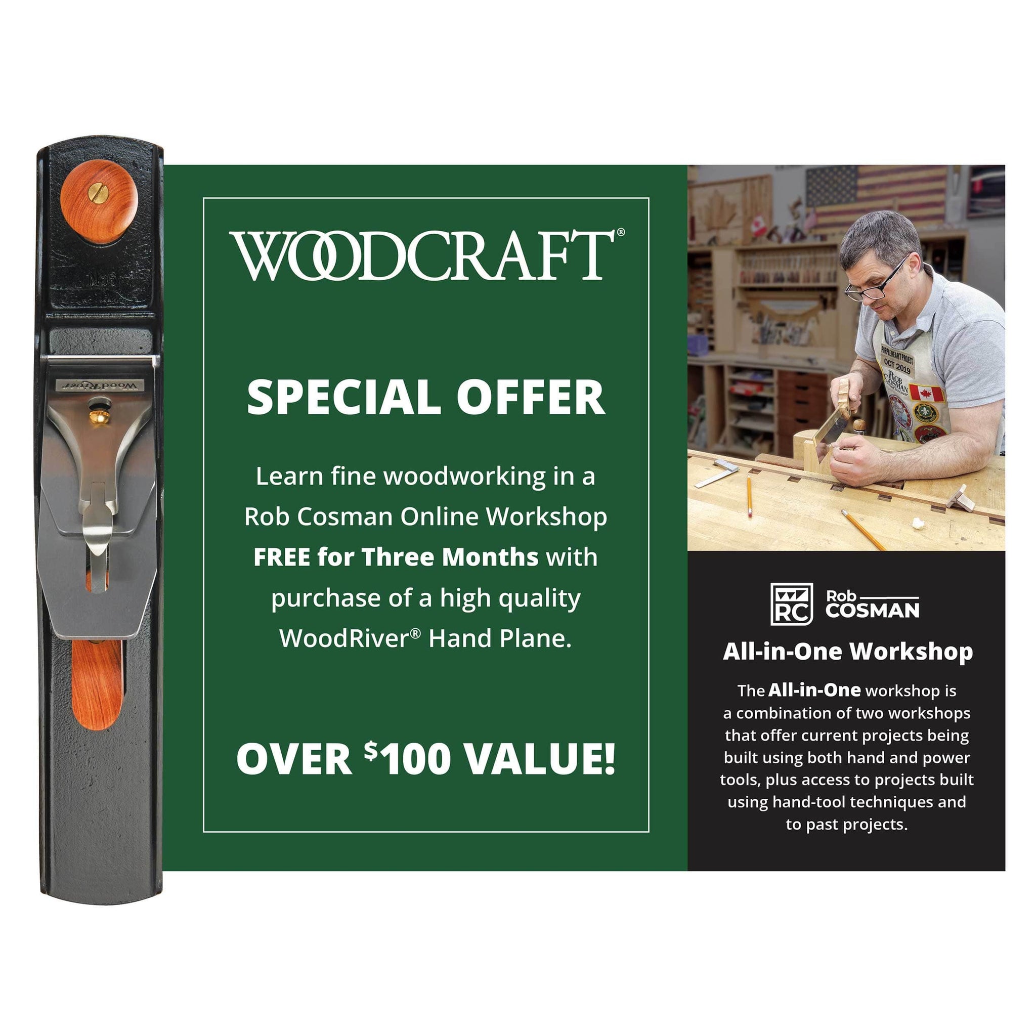 WoodRiver #80 Cabinet Scraper | Woodcraft