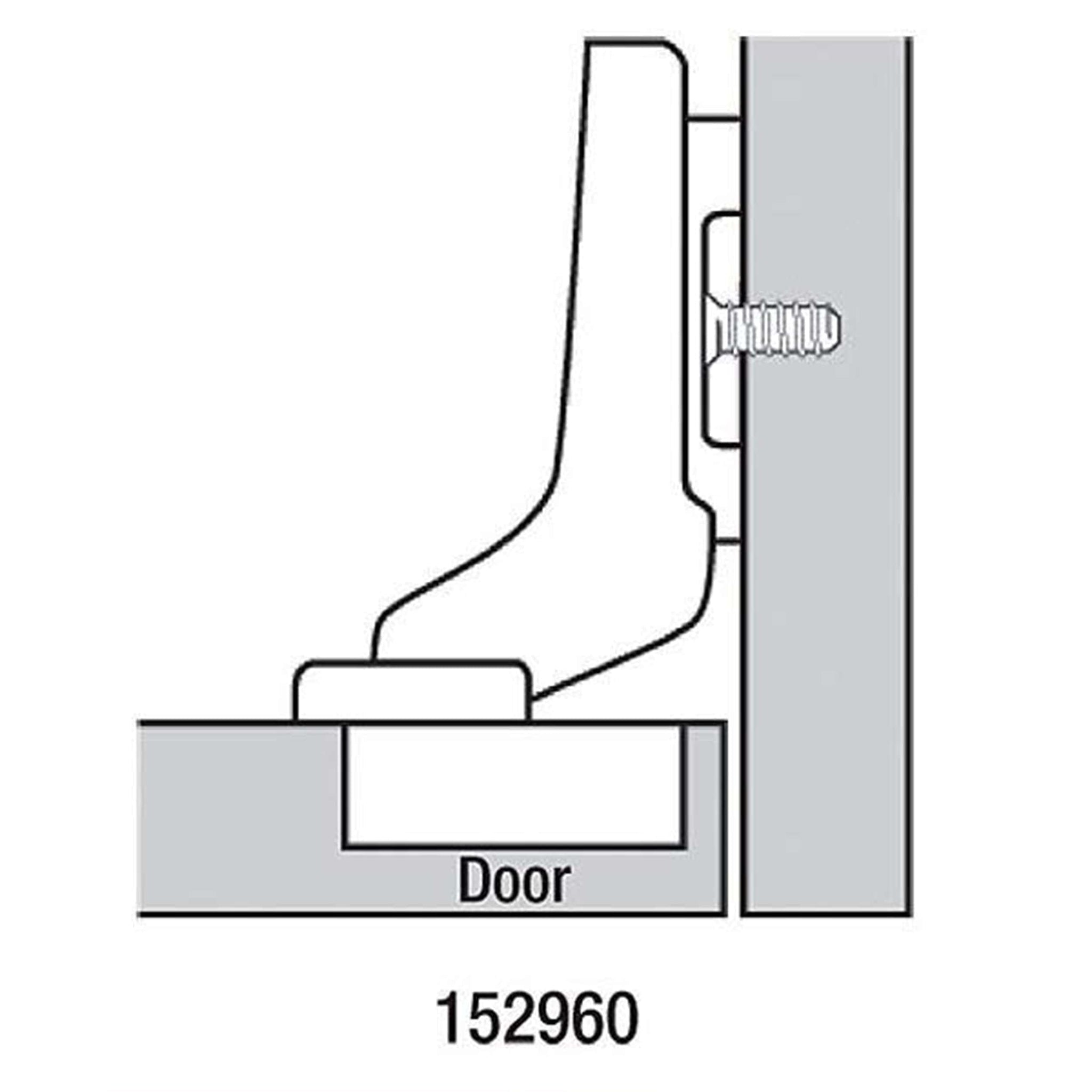 Buy Hafele 110 Degree Inset Hinge at Woodcraft