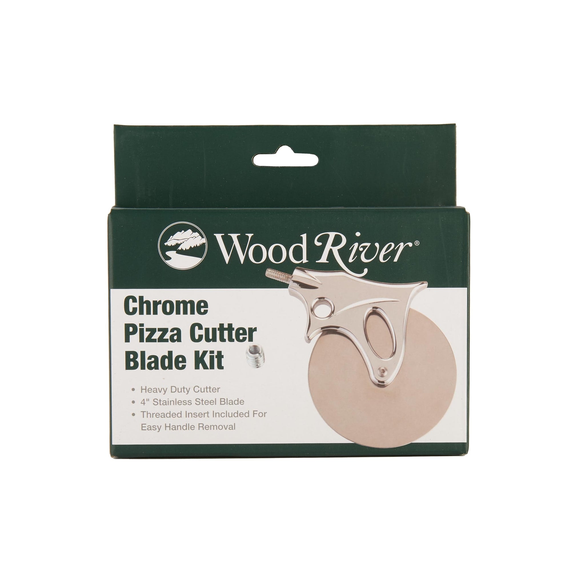 WoodRiver Pizza Cutter Turning Kit - Chrome | Woodcraft