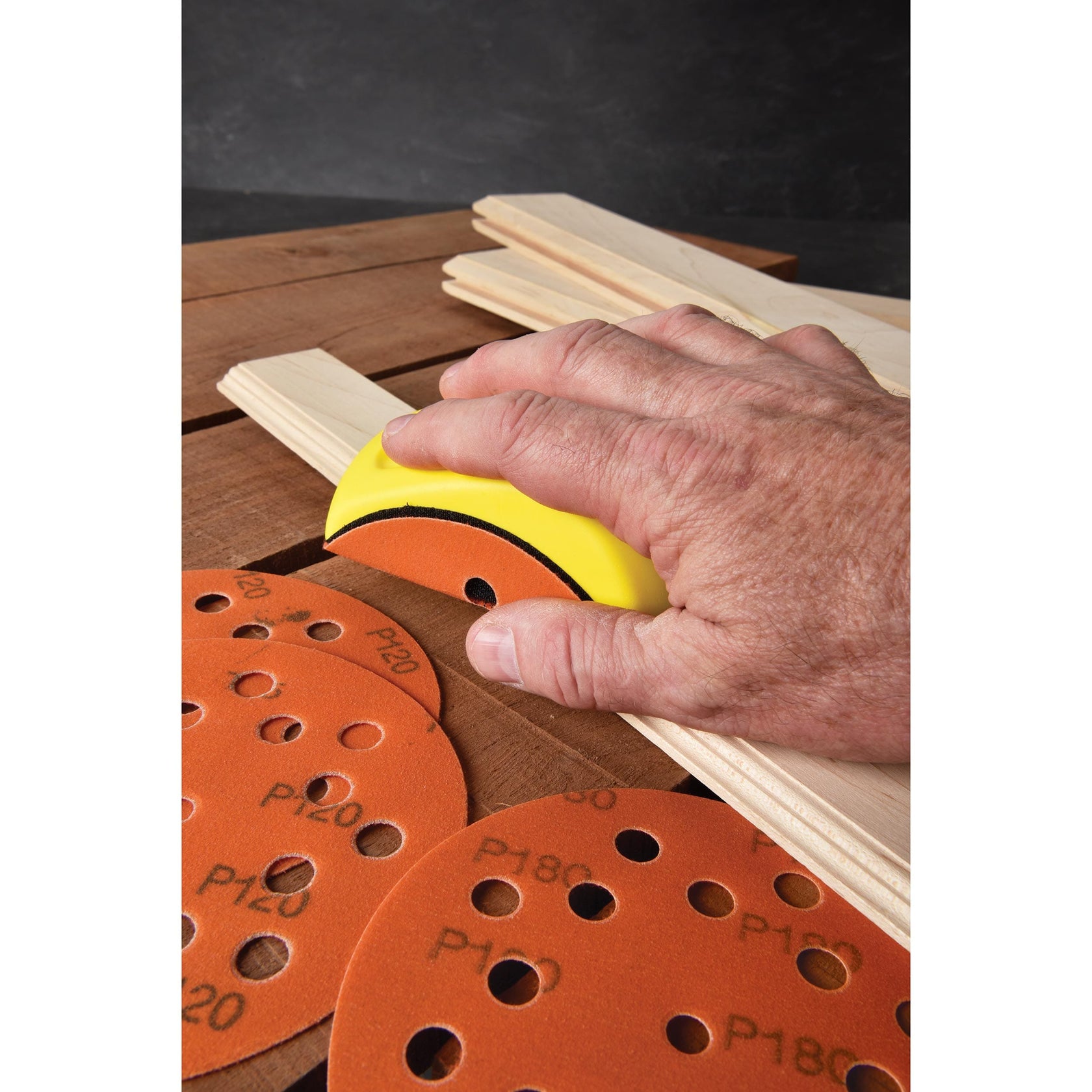 WoodRiver 5 inch Foam Hook and Loop Sanding Block | Woodcraft