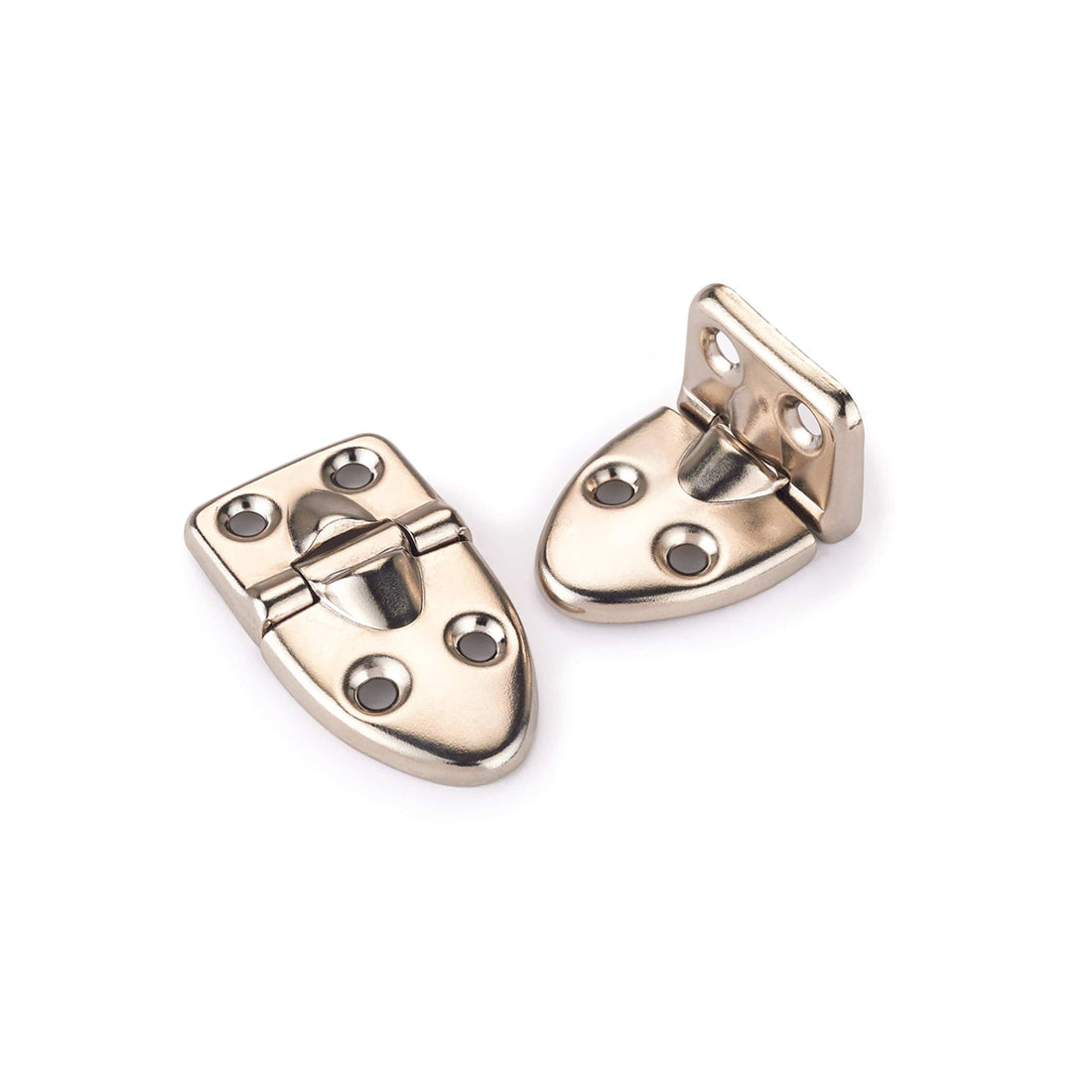 HIGHPOINT - 90 Degree Stop Hinge Brass Plated - 2-1/16" x 1-1/8" - Pair ...