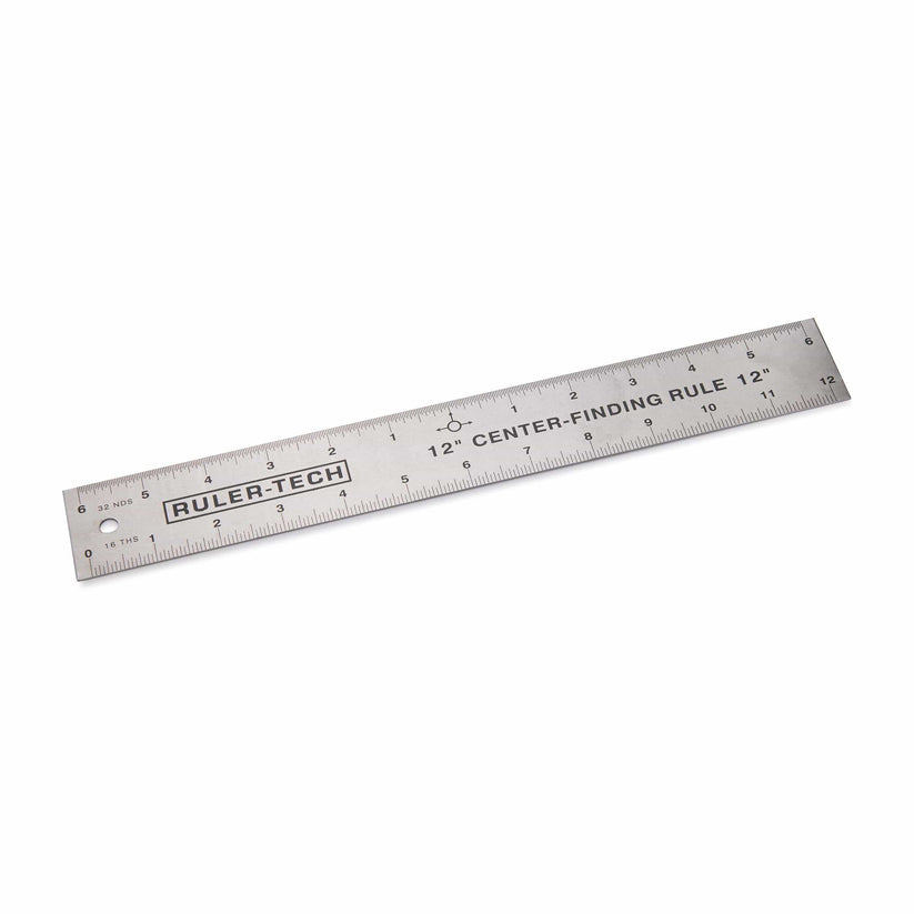 WoodRiver - Stainless Steel Center Finding Rule - 12" | Woodcraft