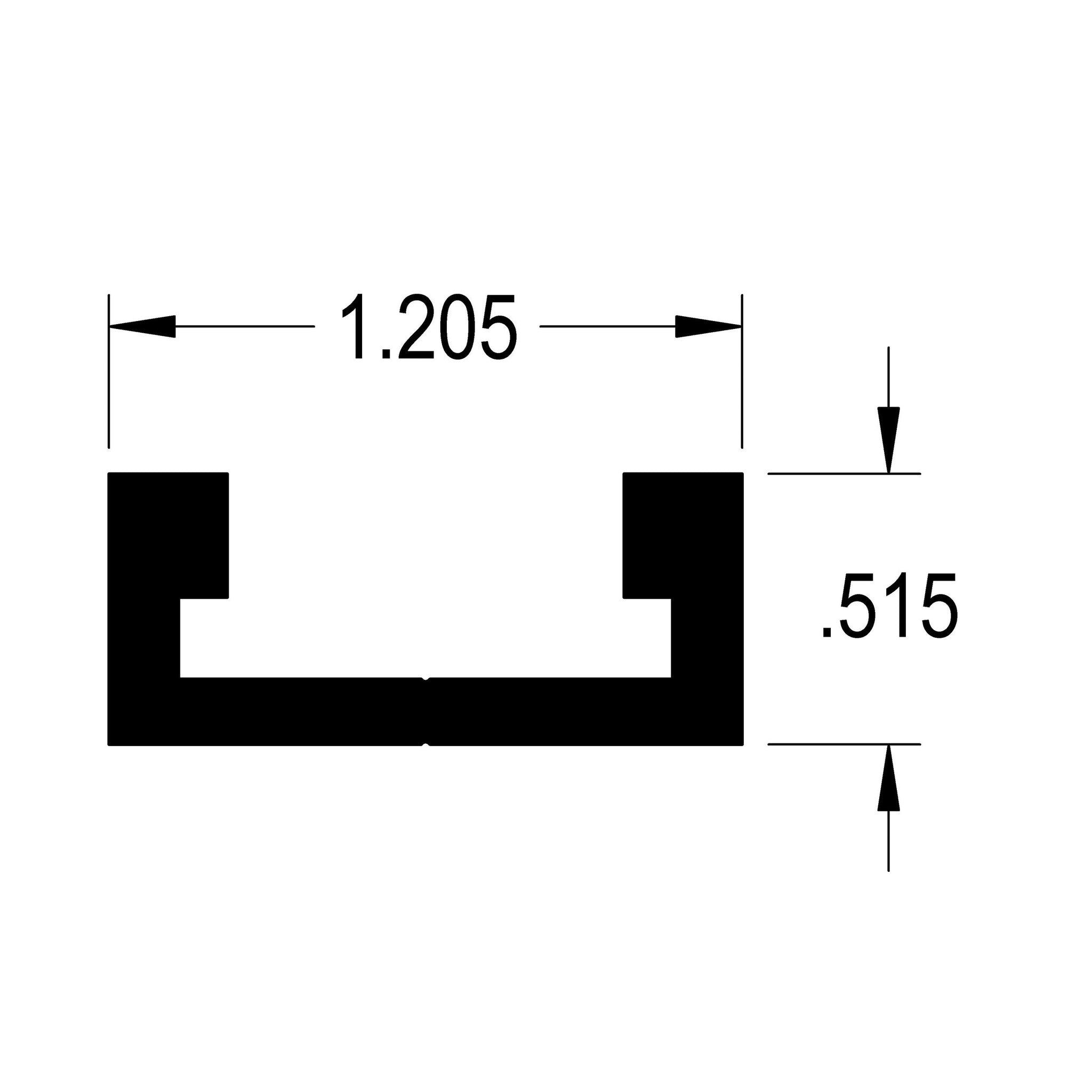 WoodRiver Standard 3⁄4 Inch Miter Track 48 Inch | Woodcraft