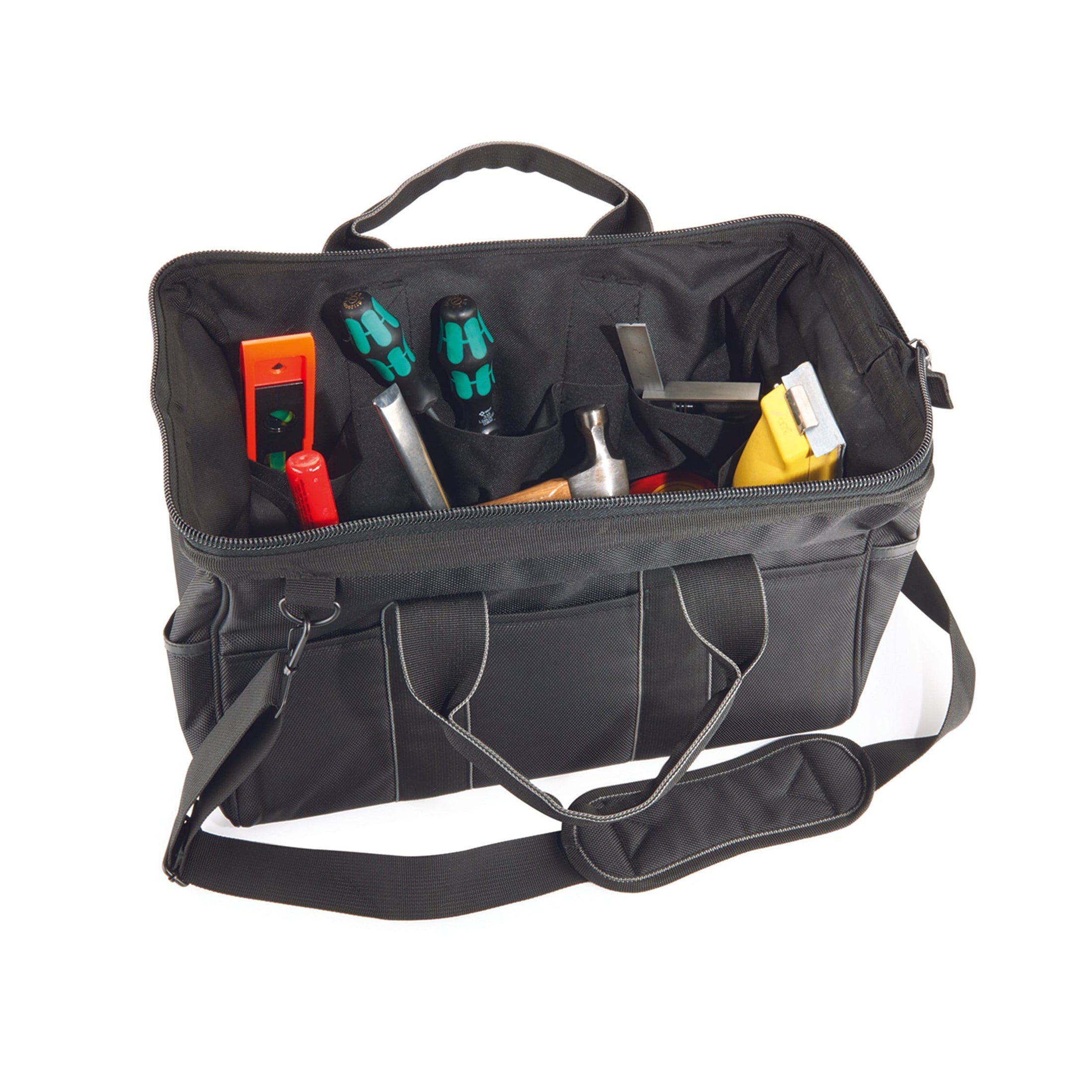 WoodRiver Black Tool Bag with 21 Pockets | Woodcraft