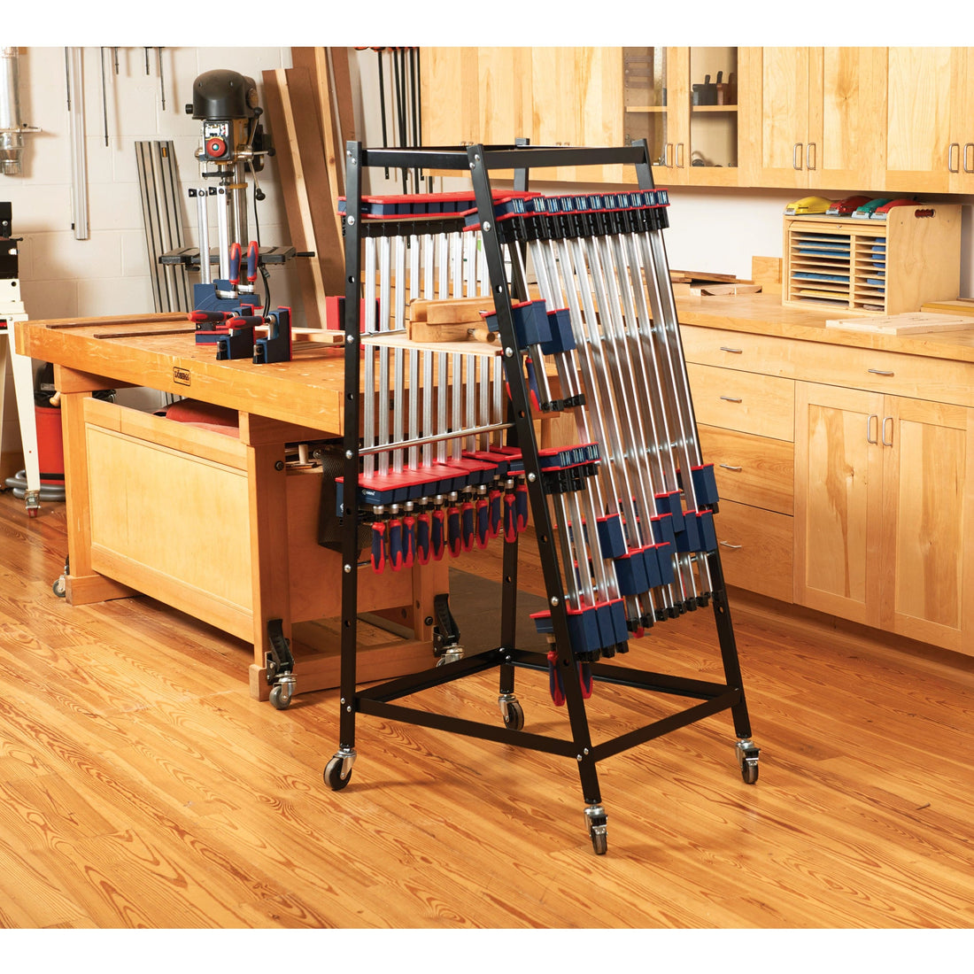 WoodRiver Mobile Clamp & Storage Rack | Woodcraft