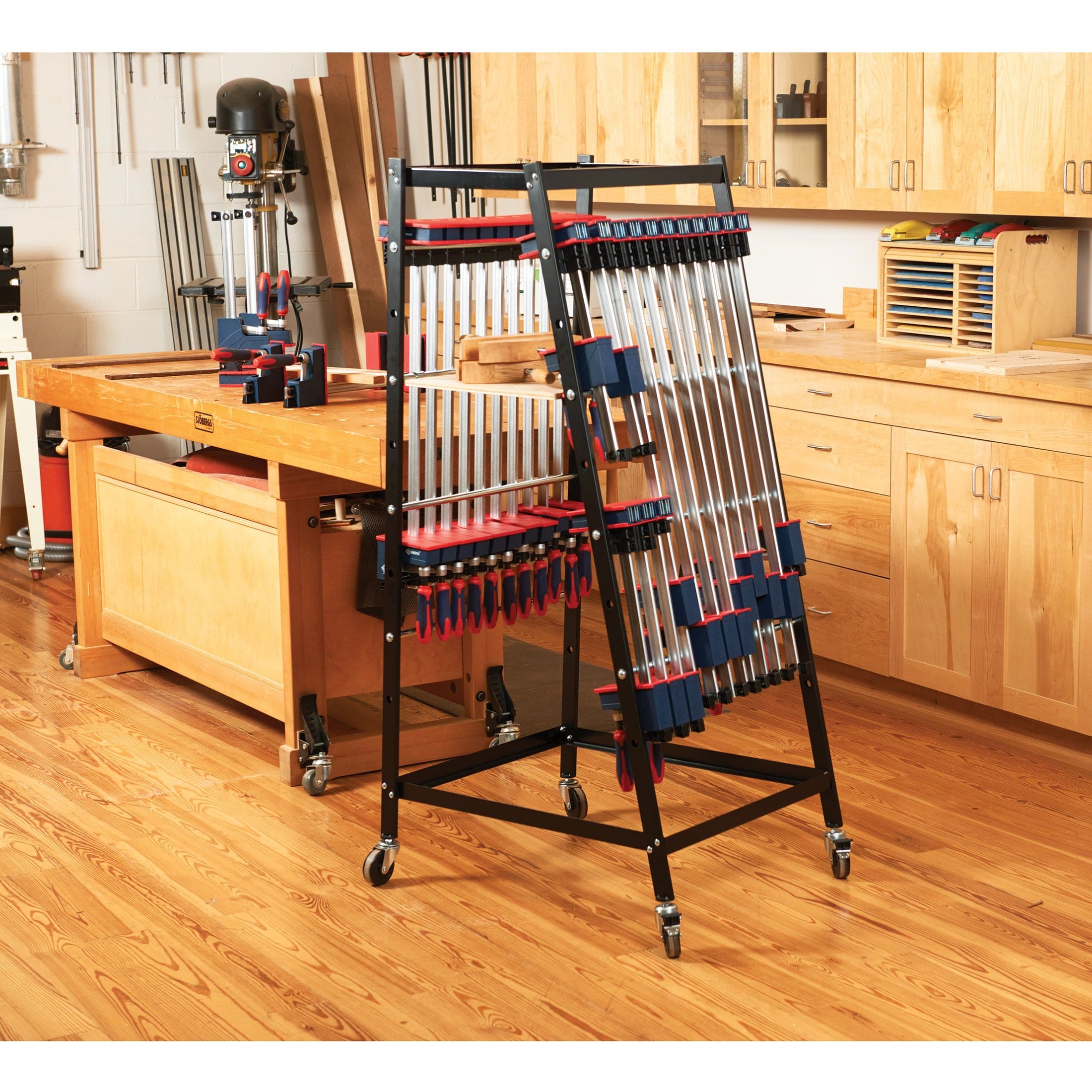 WoodRiver Mobile Clamp & Storage Rack | Woodcraft