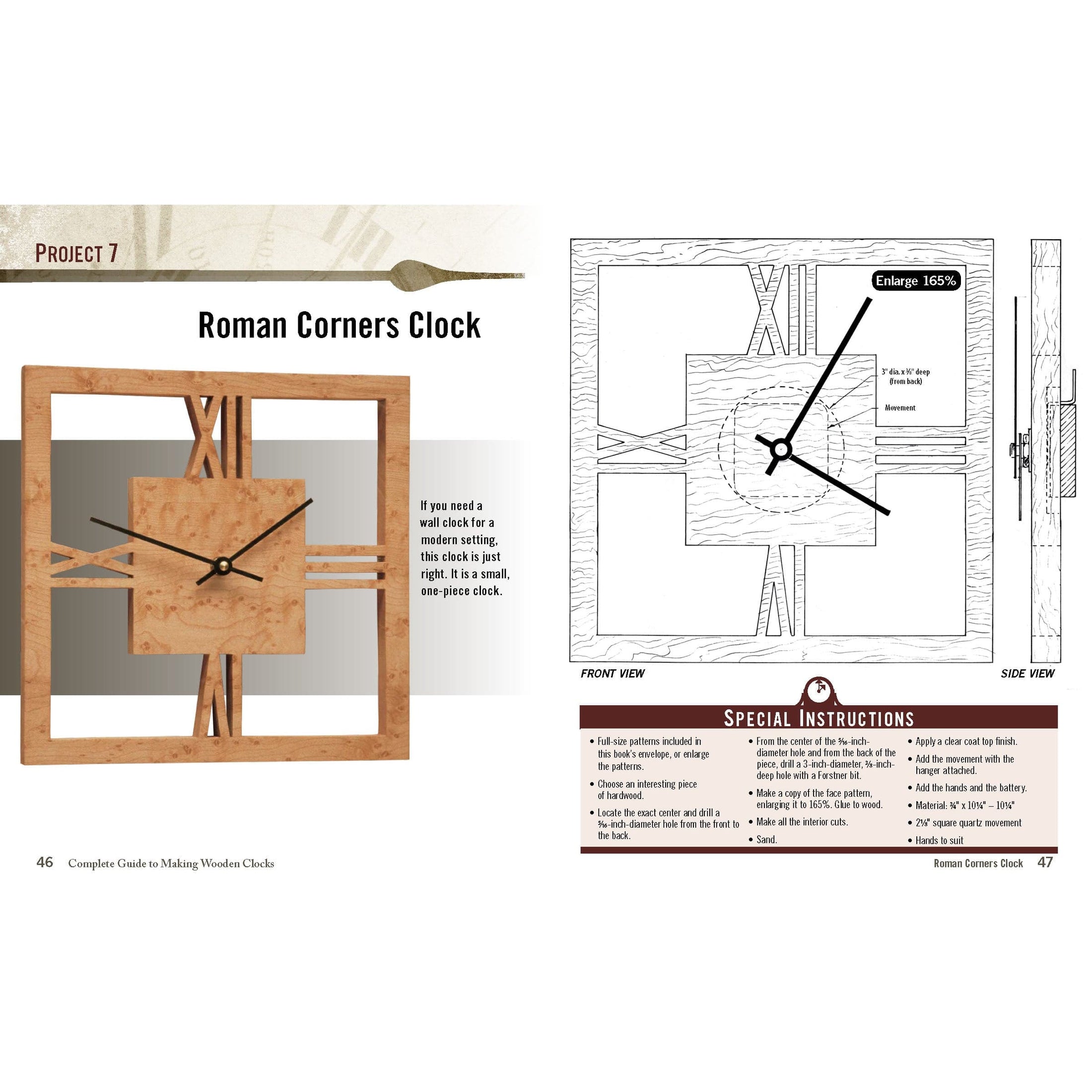 Complete Guide to Making Wooden Clocks, 3rd Edition | Woodcraft