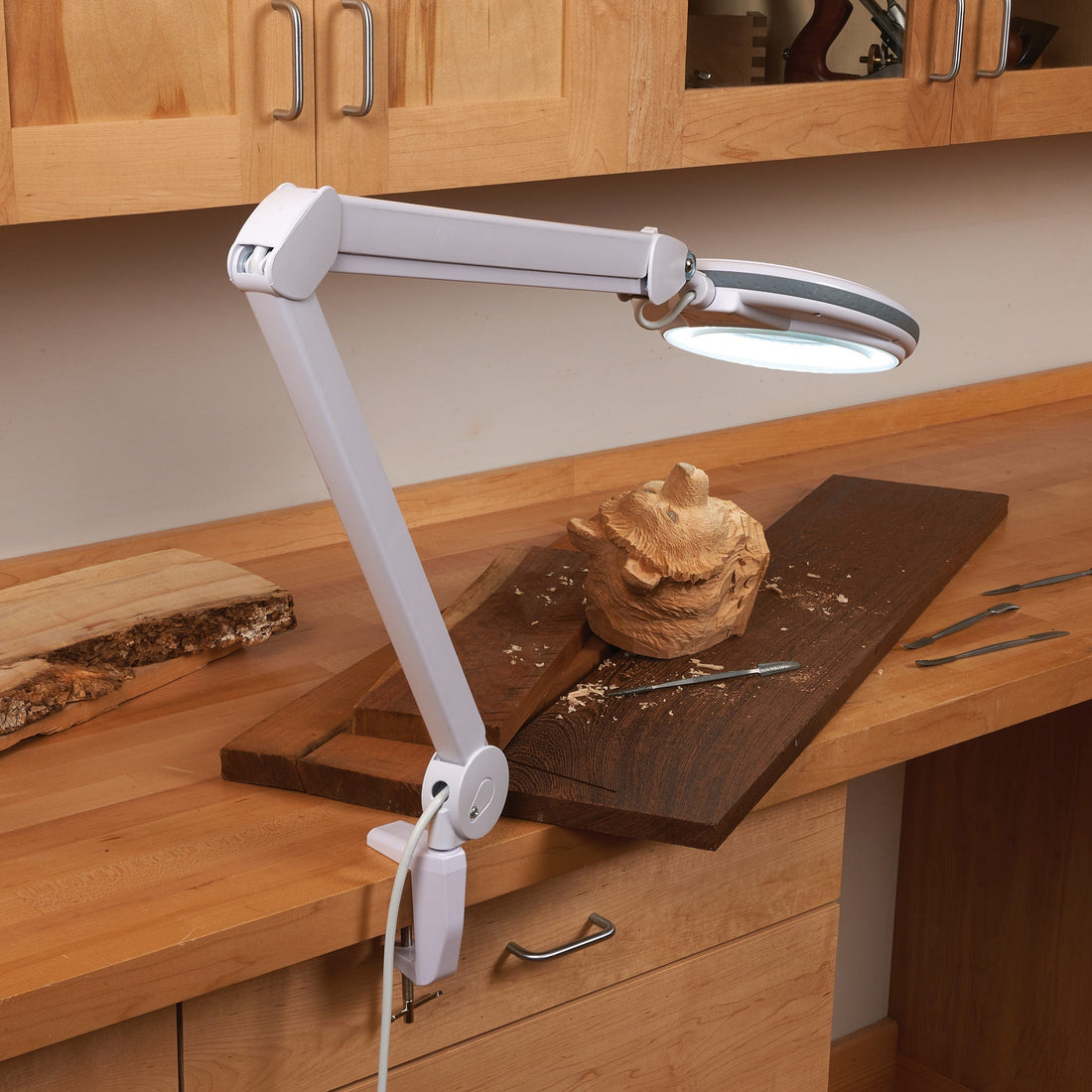 WoodRiver - LED Magnifying Shop Light | Woodcraft