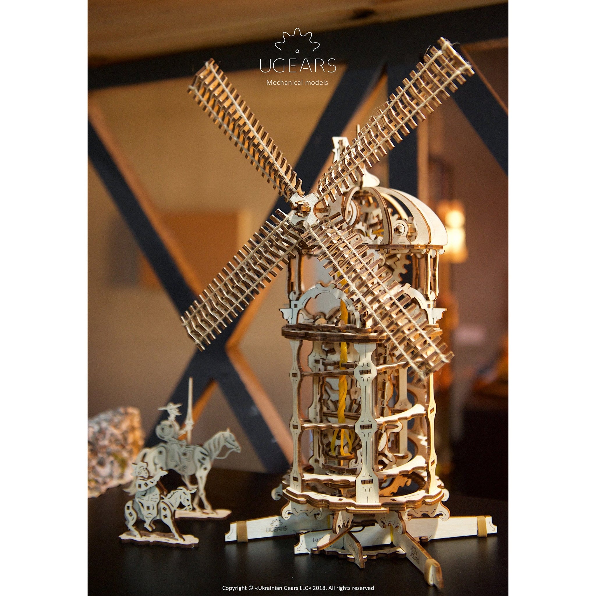UGears Tower Windmill Model Kit | Woodcraft