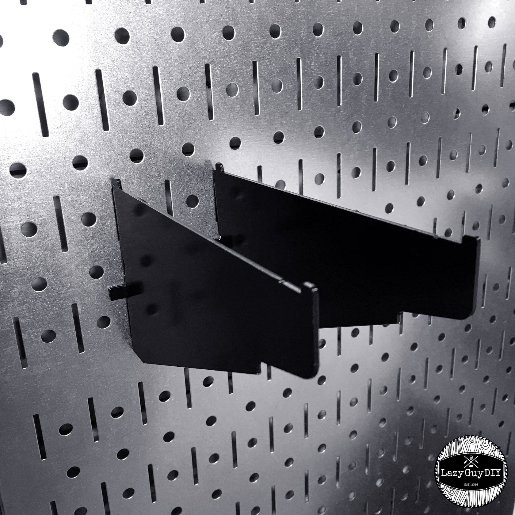 Wall Control Lazy Guy DIY Woodworking Storage Set, Galvanized | Woodcraft