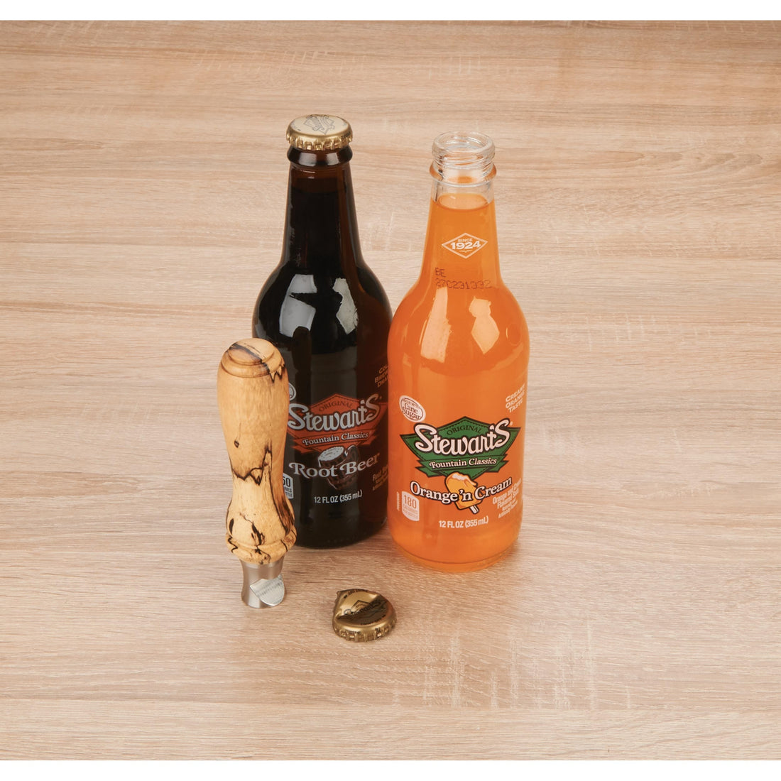 Stainless Steel Bottle Opener Turning Kit Stand Up | Woodcraft