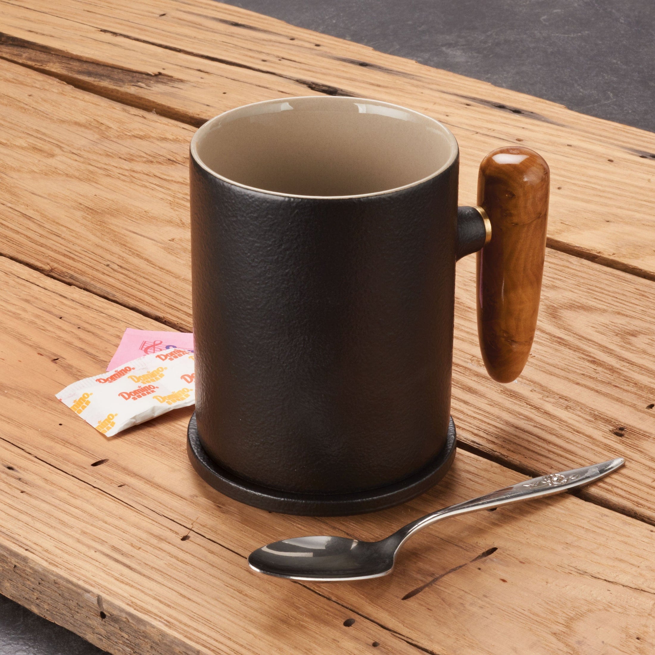 WoodRiver Ceramic Coffee Mug Turning Kit - 12 oz - Black/Tan | Woodcraft