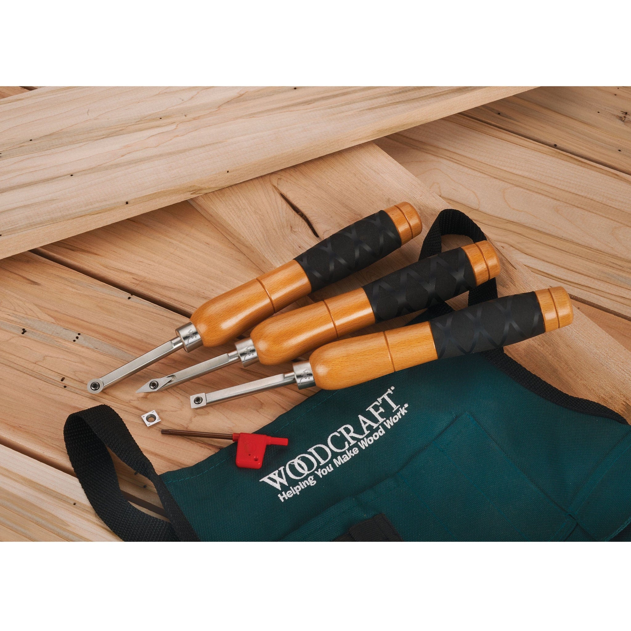 WoodRiver Carbide Turning Tool Set Replaceable Tip 3 Piece | Woodcraft