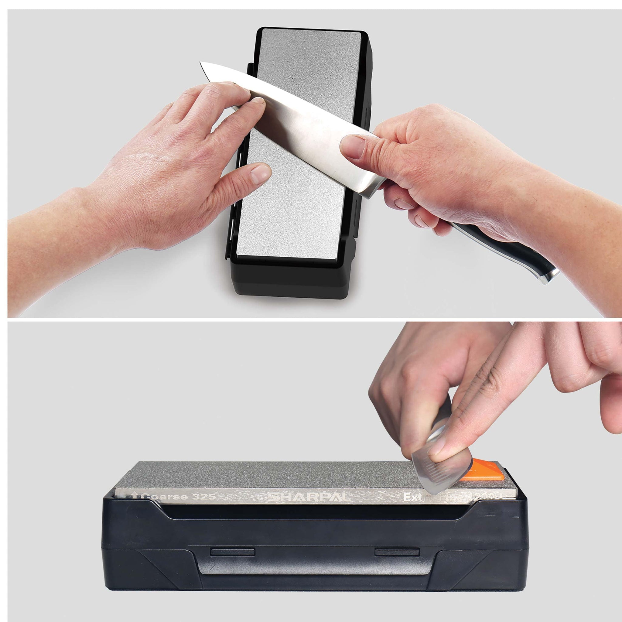 Sharpal Dual Grit Diamond Whetstone Sharpening Stone - 325/1200 Grit ...