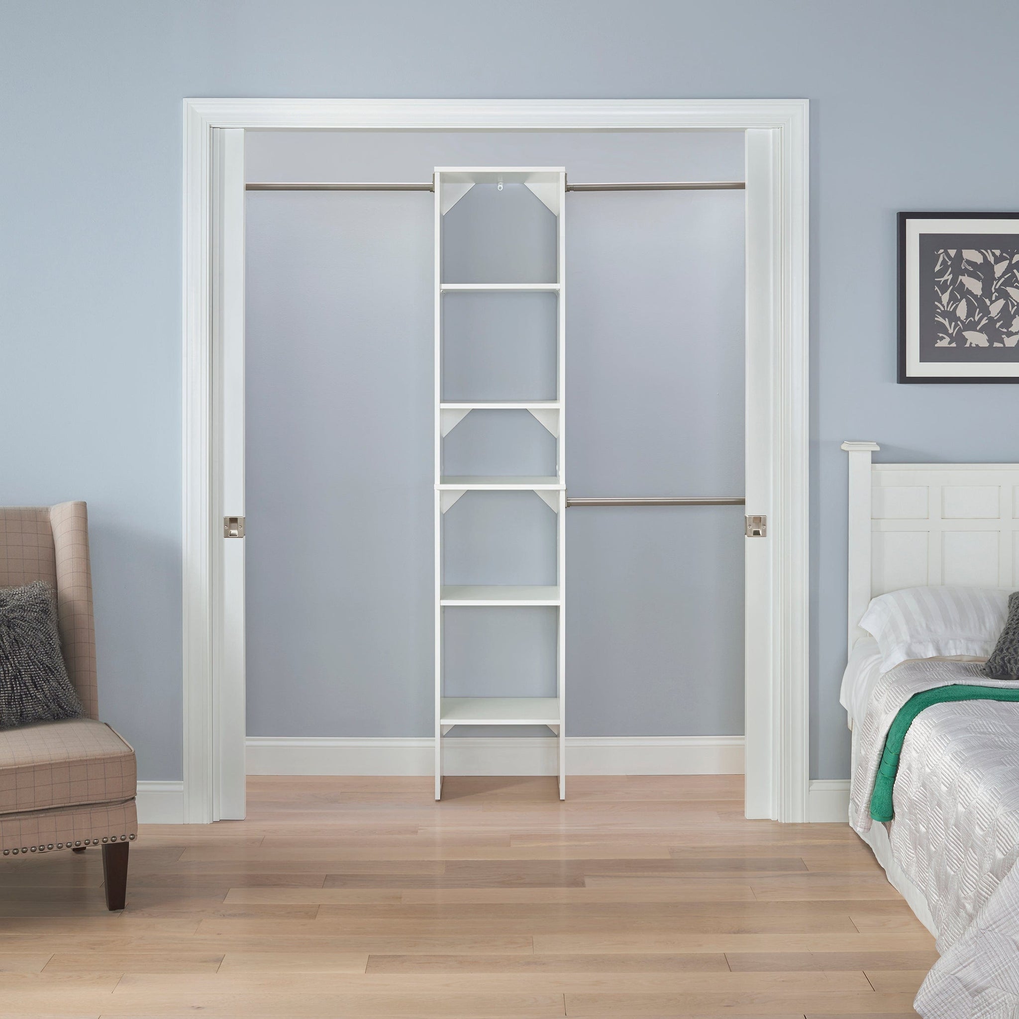 SuiteSymphony 16" W Starter Closet Tower Kit, Pure White | Woodcraft
