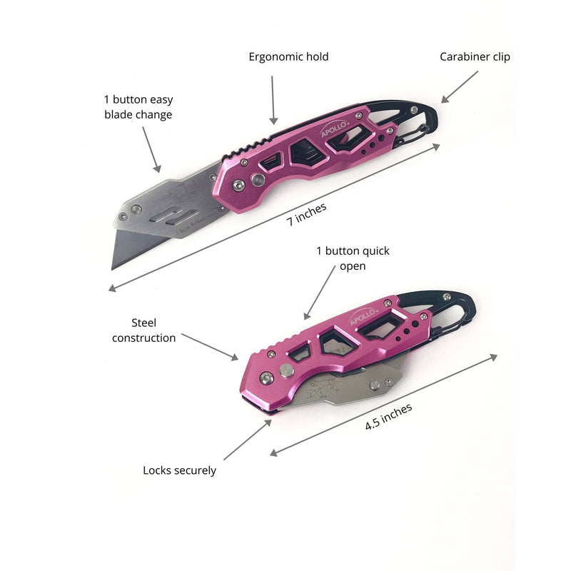 Foldable Knife - Pink | Woodcraft