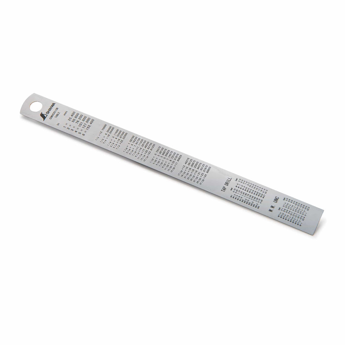 Shinwa Stainless Steel 6" Ruler | Woodcraft