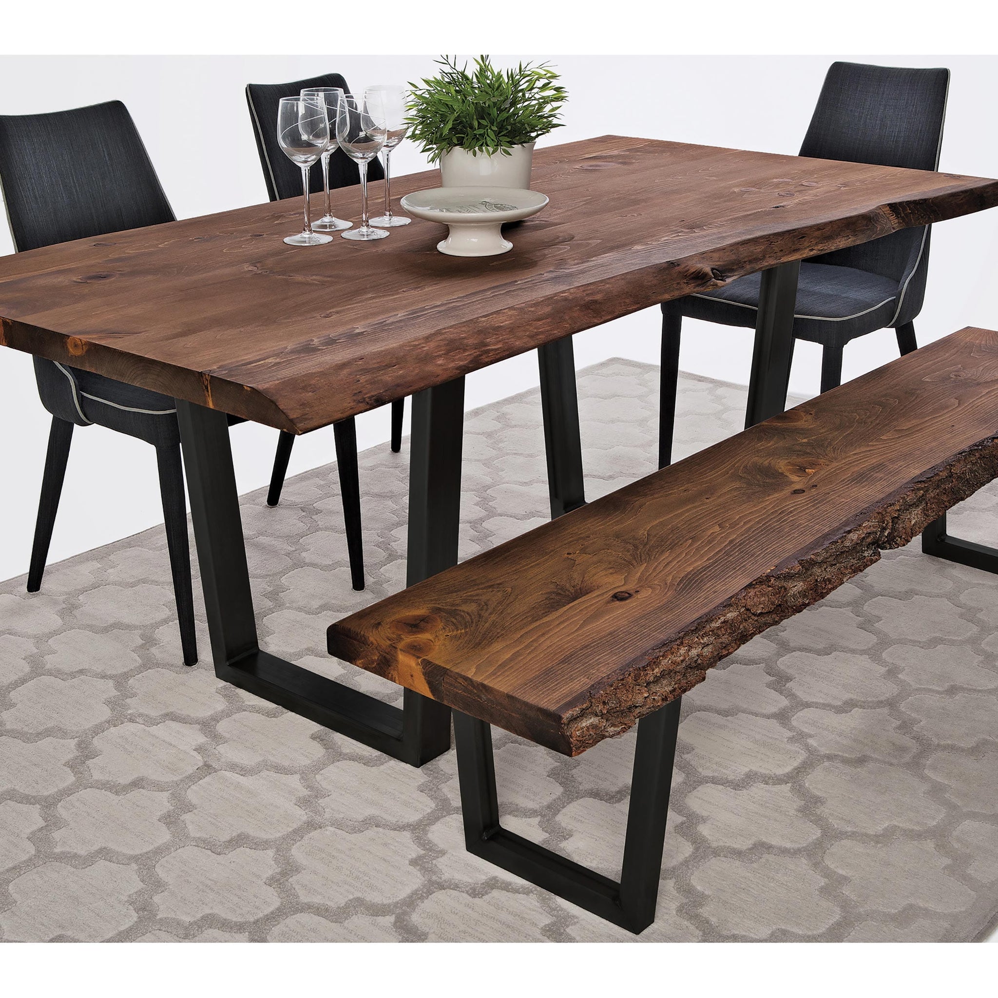 Buy Live Edge Timber Co.® 28" Black "V" Slab Legs (Pair) at Woodcraft