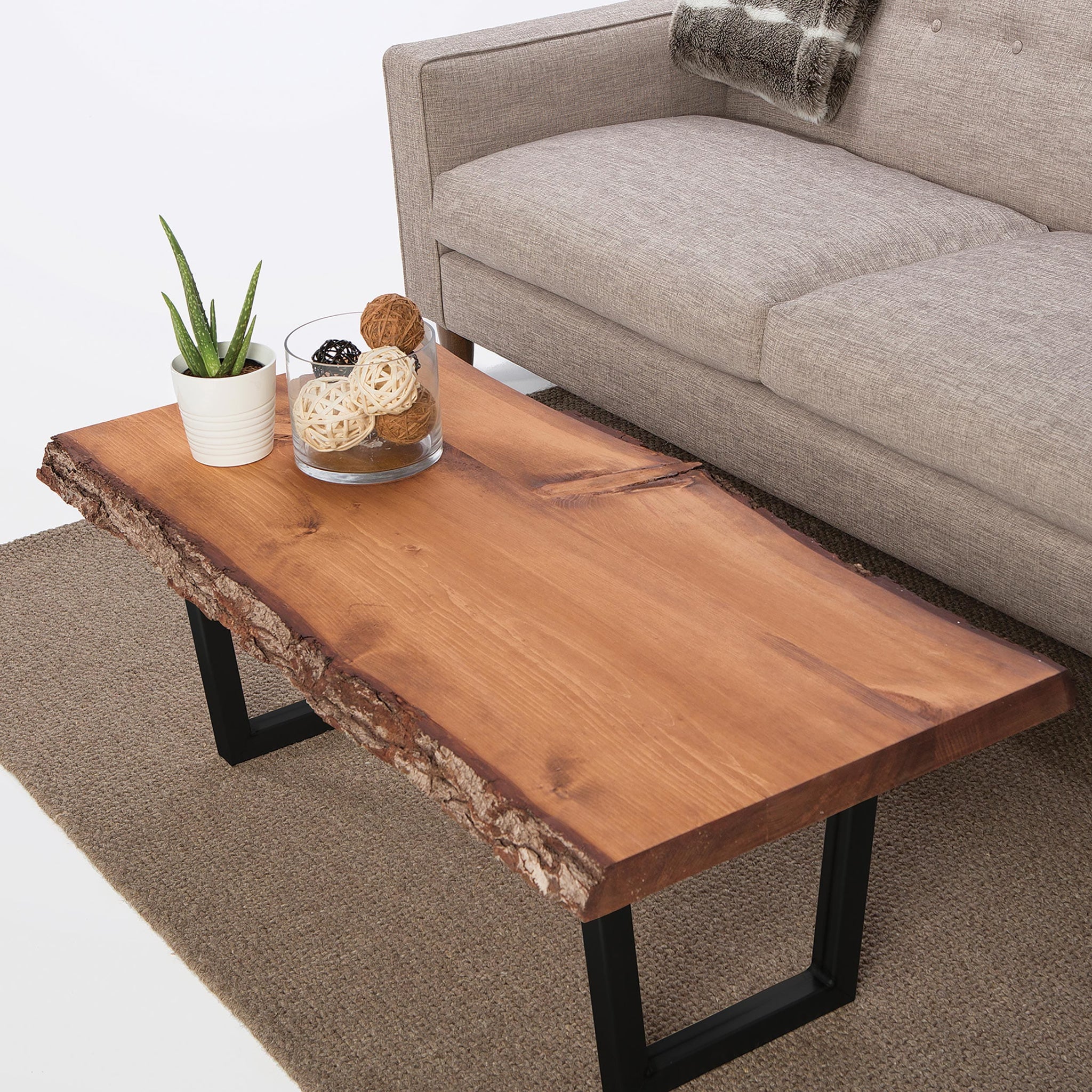 Live Edge Timber Co. "V" Slab Legs 15" High Black Pair | Woodcraft