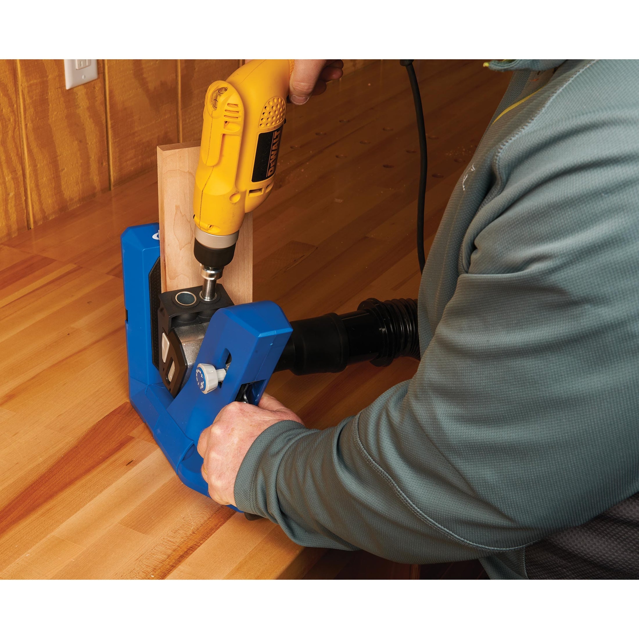 Kreg Custom Plug Cutter Drill Guide Kit 700-Series Pocket-Hole Jig ...