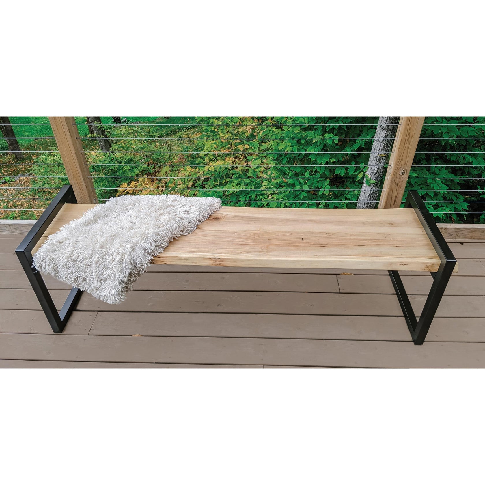 Live Edge Timber Co. - 20" Cube Bench Legs - Black - Pair | Woodcraft