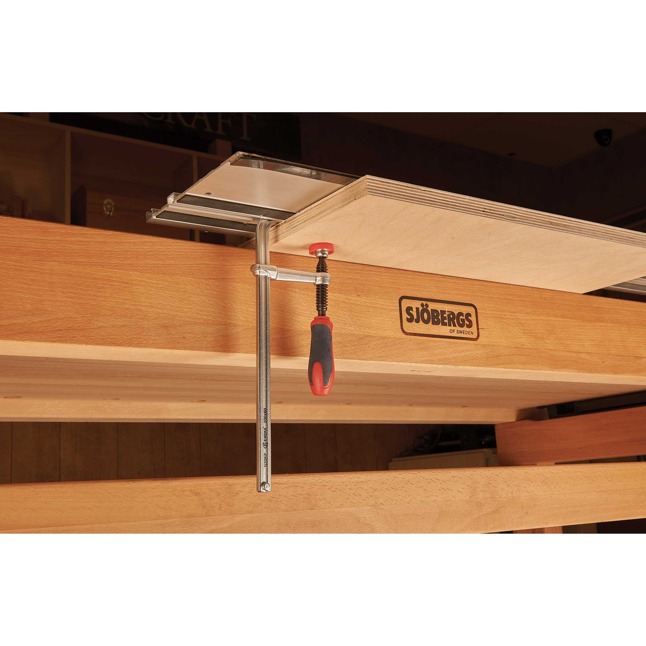 Ehoma 7.5” T-Track Clamp with Screw Handle | Woodcraft