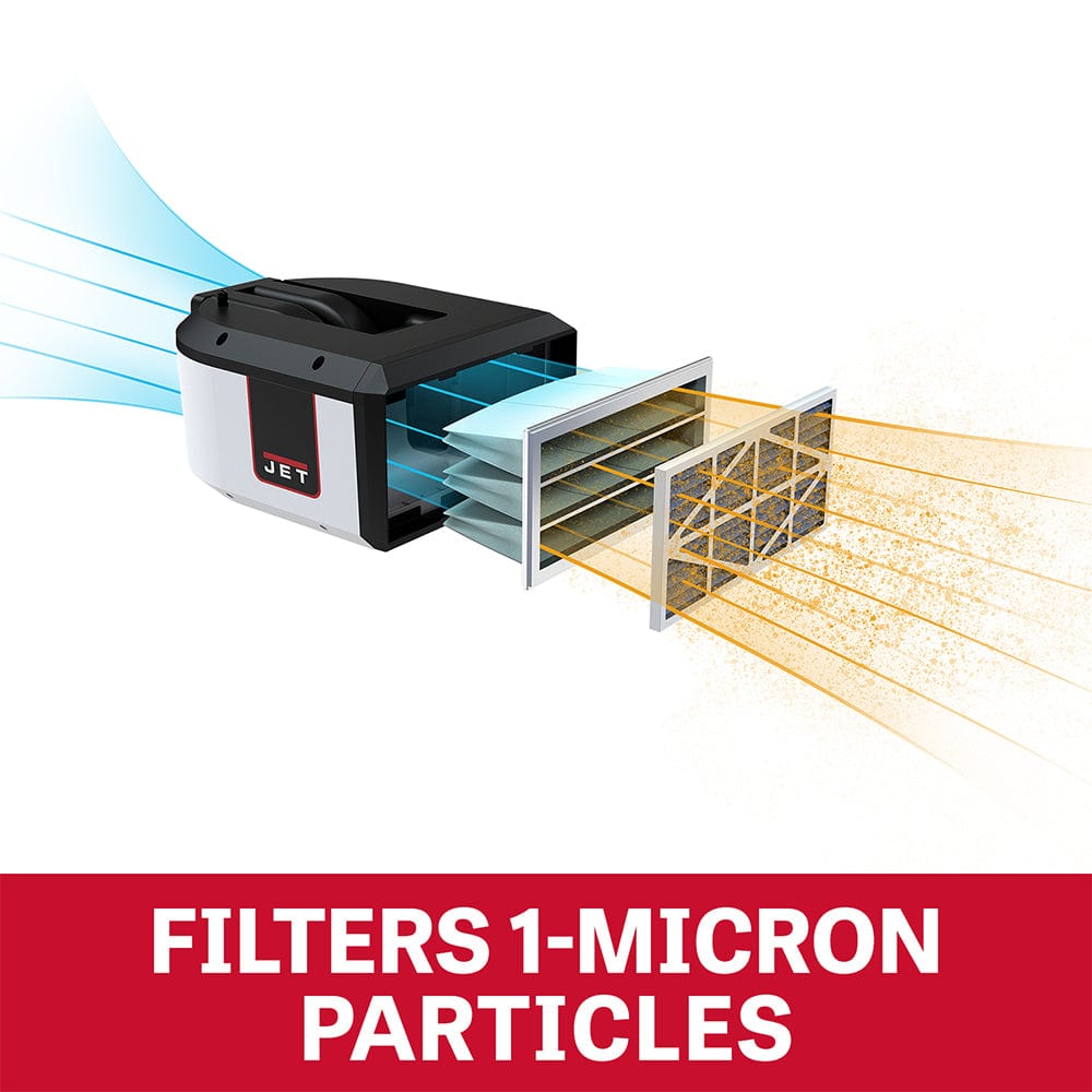 Jet Air Filtration System - 1000 CFM 1 Ph 120V - AFS-1000C | Woodcraft