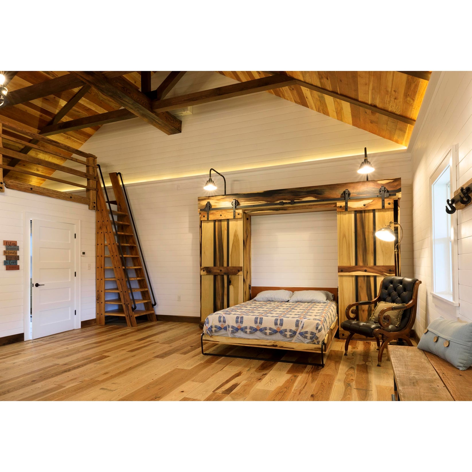 Create-A-Bed - Adjustable Murphy Bed Hardware Kit - Horizontal - Full ...