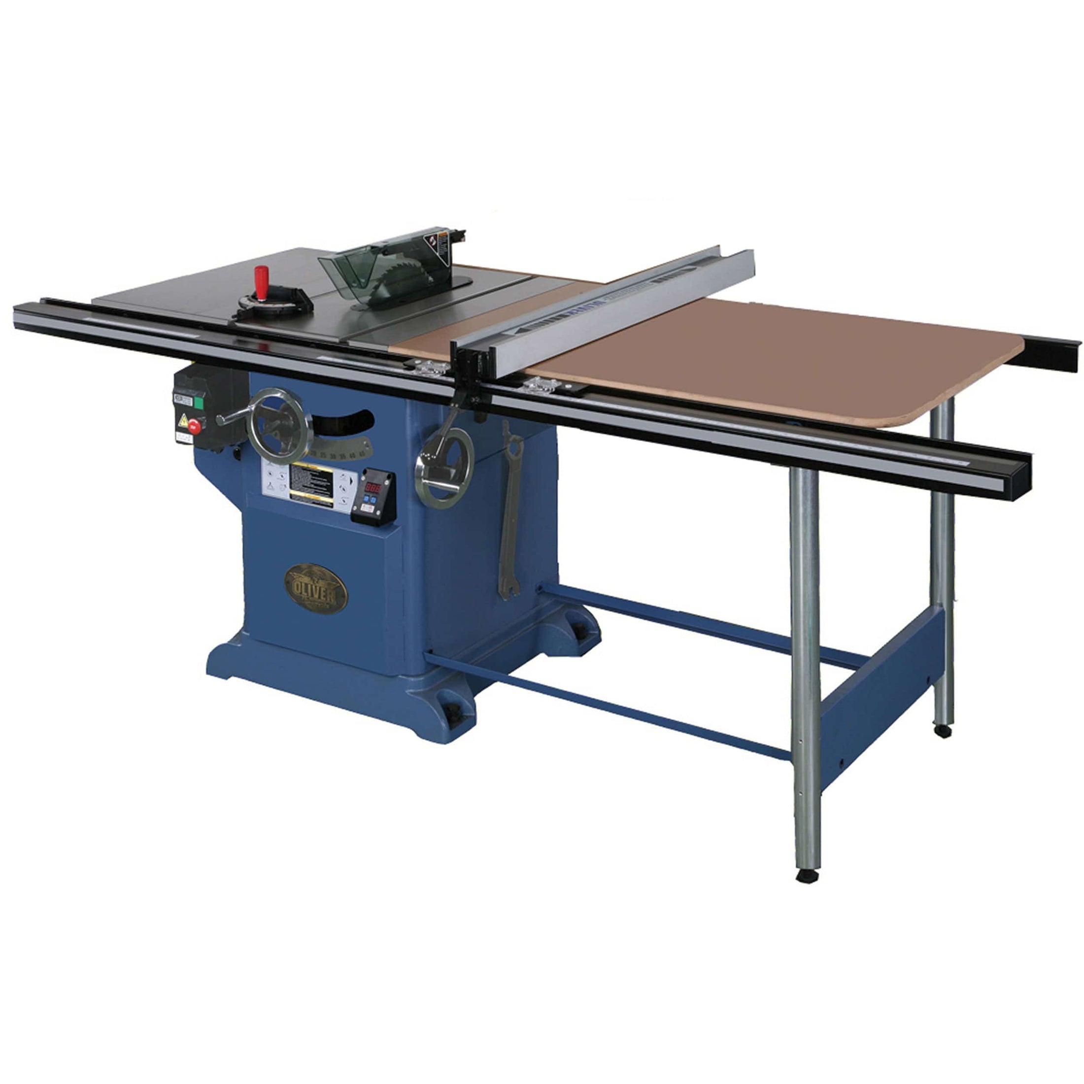 Oliver Machinery 10” Table Saw - 5HP 3Ph with 52 Fence & Side Table ...