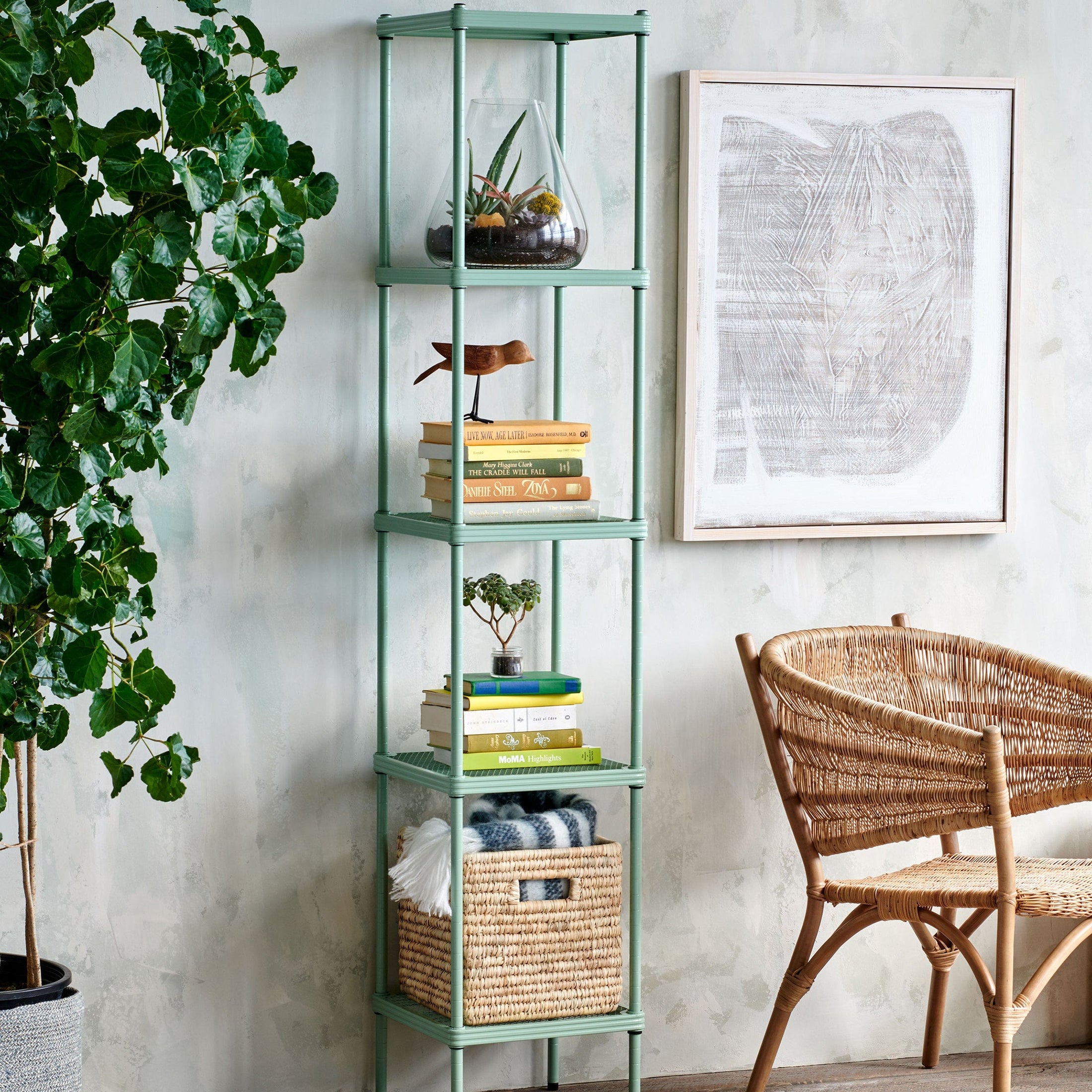 MeshWorks Tower 5 Tier White | Woodcraft