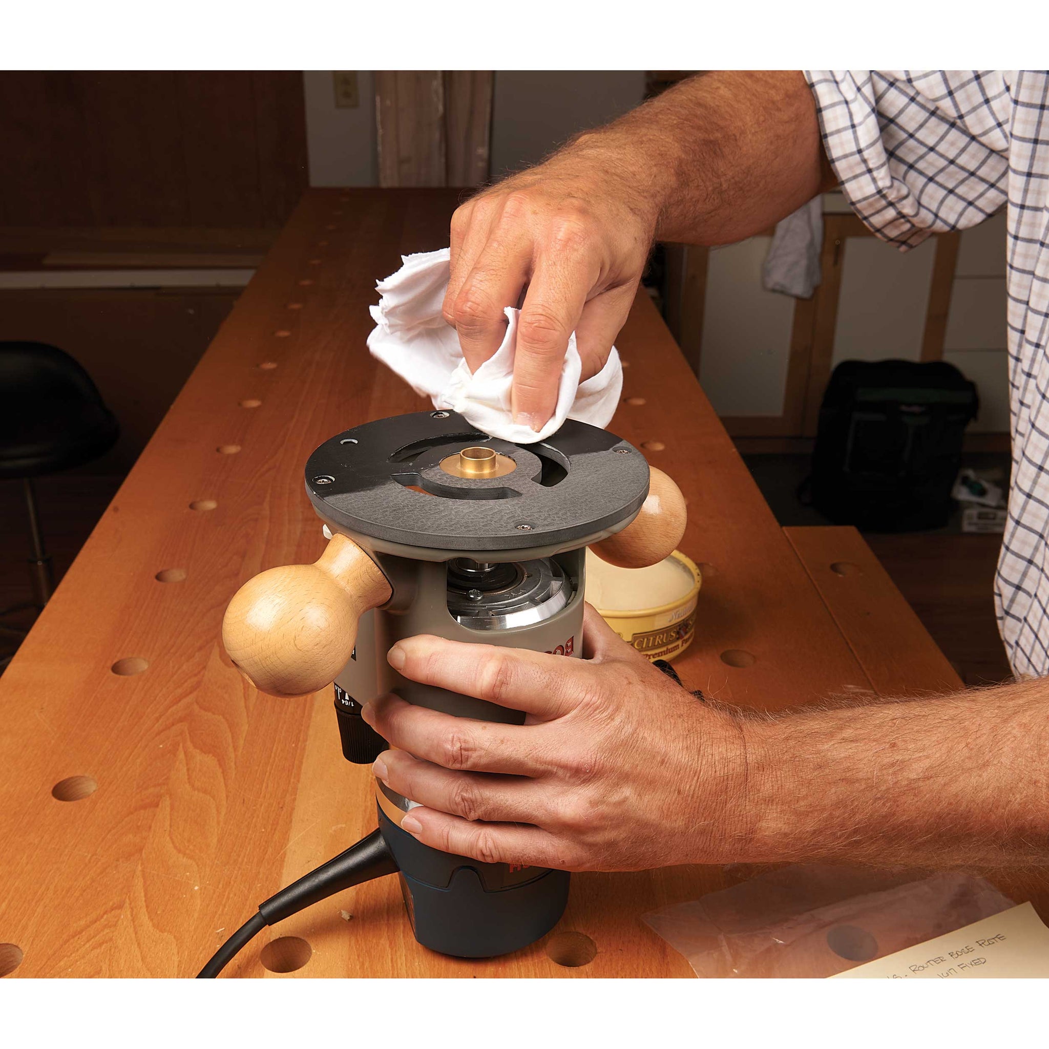 WoodRiver Router Baseplate - Bosch 1617 - Fixed Base | Woodcraft