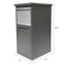 RTS ParcelWirx Lockable Package Box with Chute, Graphite | Woodcraft